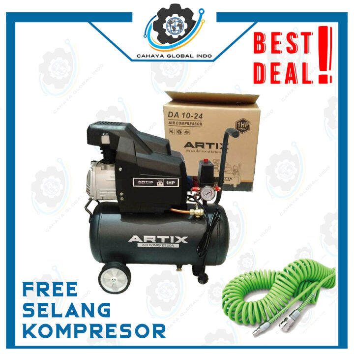 Kompresor ARTIX 24 / Air Compressor Direct ARTIX 1 HP DA-1027 24 Liter ...