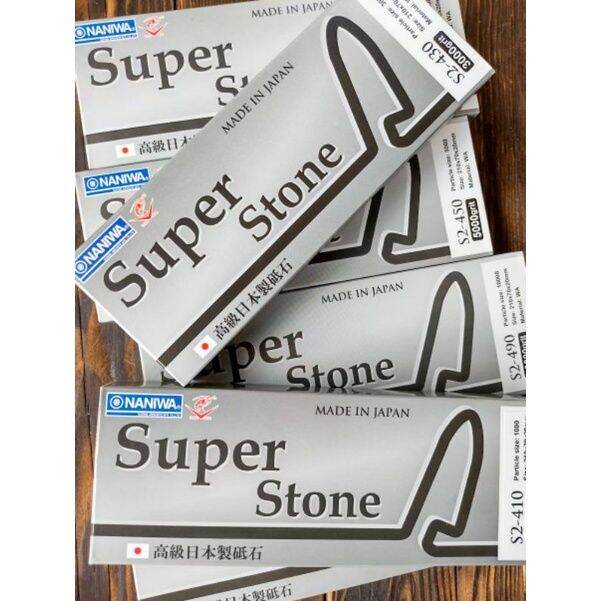 Naniwa Super Stone 400 / 1000 / 3000 / 5000 / 10000 / 12000 Grit หินลับ ...