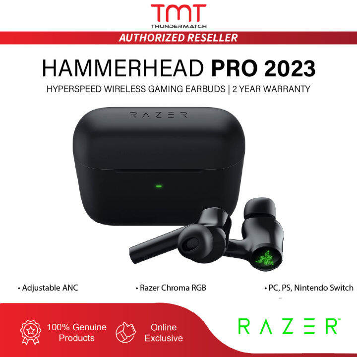 Razer Hammerhead True Wireless Pro HyperSpeed Wireless Gaming Earbuds ...