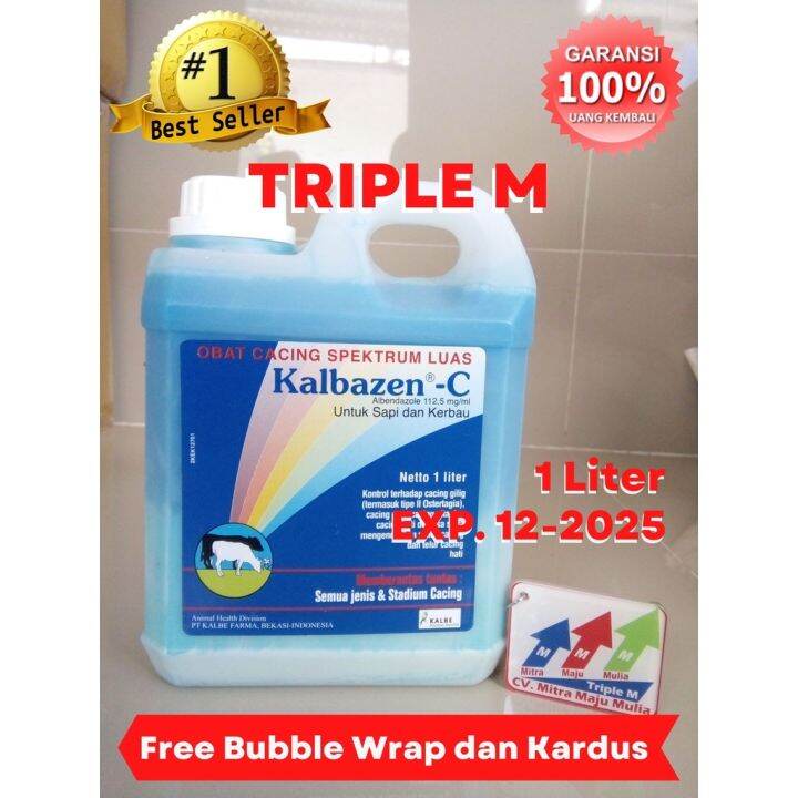 KALBAZEN C 1Liter - Obat Cacing Oral Ampuh Basmi Semua Jenis Cacing ...