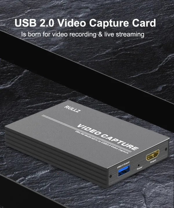 4K TV Loop 1080P USB 2.0 Video Capture Card HDMI-compatible Phone Game ...
