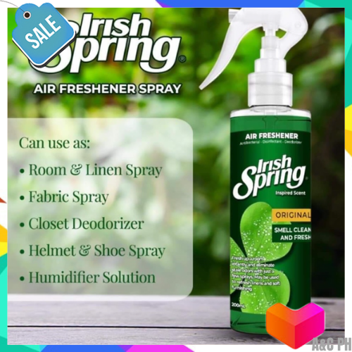 A&C IRISH SPRING New Air Freshener With Trigger Spray 250 ml Room ...