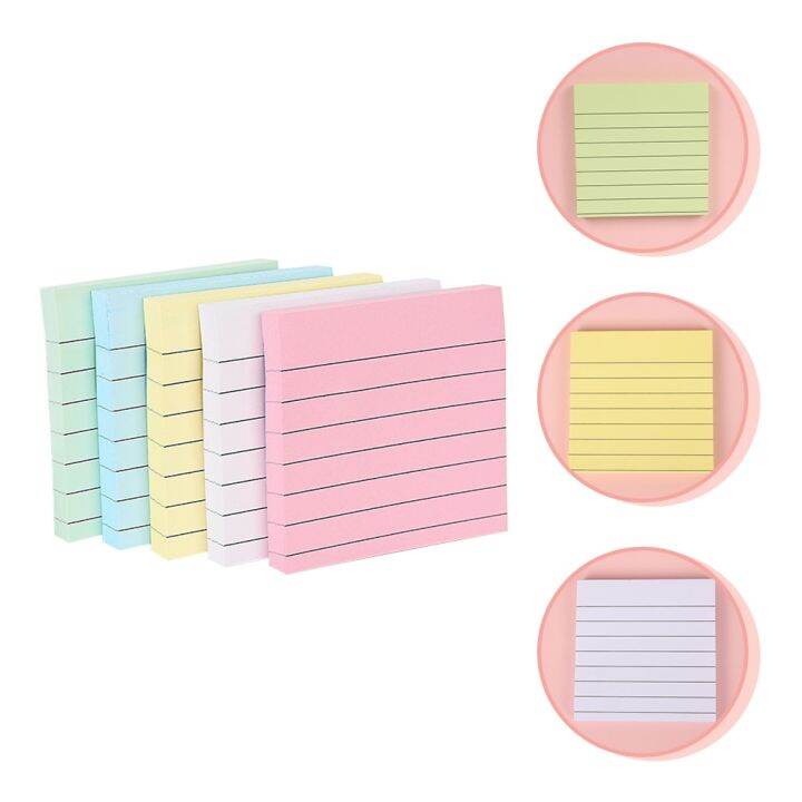 Memo Notes Note Sticky Adhesive Self Sticker Message Portable Rule Line ...