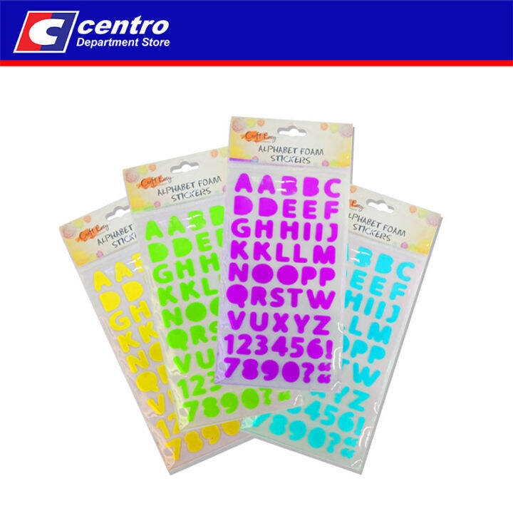CENTRO ALPHABET STICKERS (ASSORTED COLORS) | Lazada PH