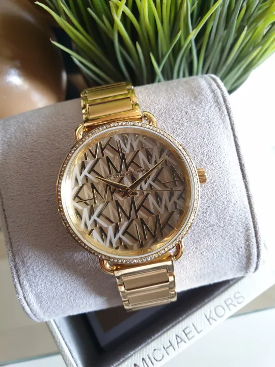 Guaranteed Authentic Michael Kors Women's Portia Gold Tone Stainless ...
