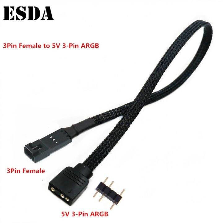 3Pin 5V Addressable RGB ARGB Adapter Cable for Motherboard Asus Aura ...