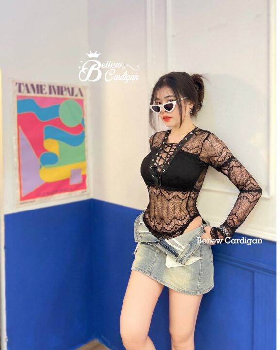 Risara🧸ชุดบอดี้สูทคอวีลึกผ้าลูกไม้ทั้งตัว สุดแซ่บ 😍สวยมากๆ มีแป๊กตรงเป้าถอดแกะง่าย ชุดบอดี้สุด ...