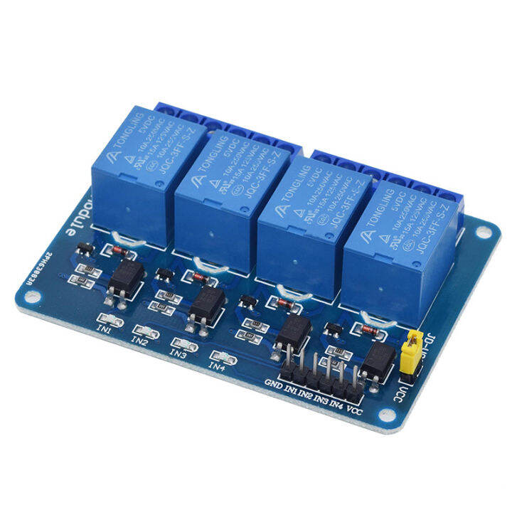 12V 4 Channel Relay Module with Optocoupler Relay Output 4 Way Relay ...