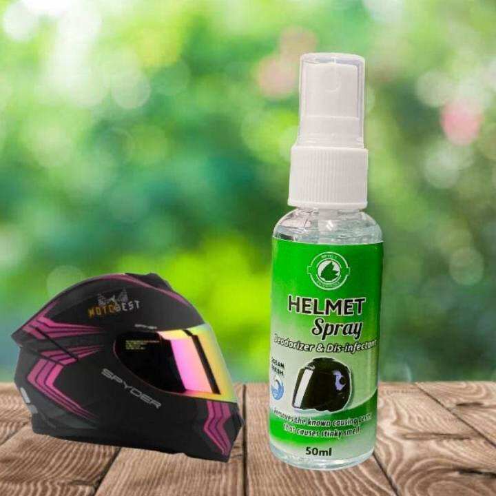 ⚡50ML HELMET SPRAY DEODORIZER/HELMET GUARD DISINFECTING SPRAY ...