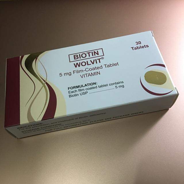 Biotin 5 mg Wolvit 30 tablets FDA-approved | Lazada PH