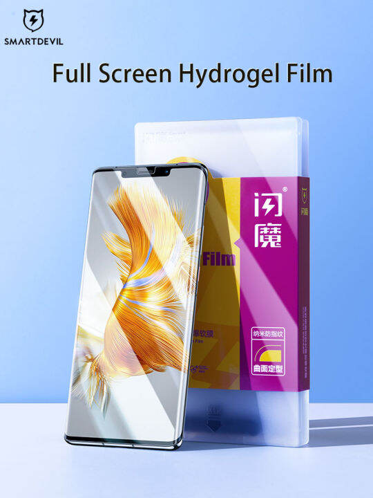 ฟิล์มไฮโดรเจลกาวเต็มแผ่นกันรอยหน้าจอ SmartDevil สำหรับ Honor Magic 5 Pro HUAWEI Mate 50 PRO MATE ...