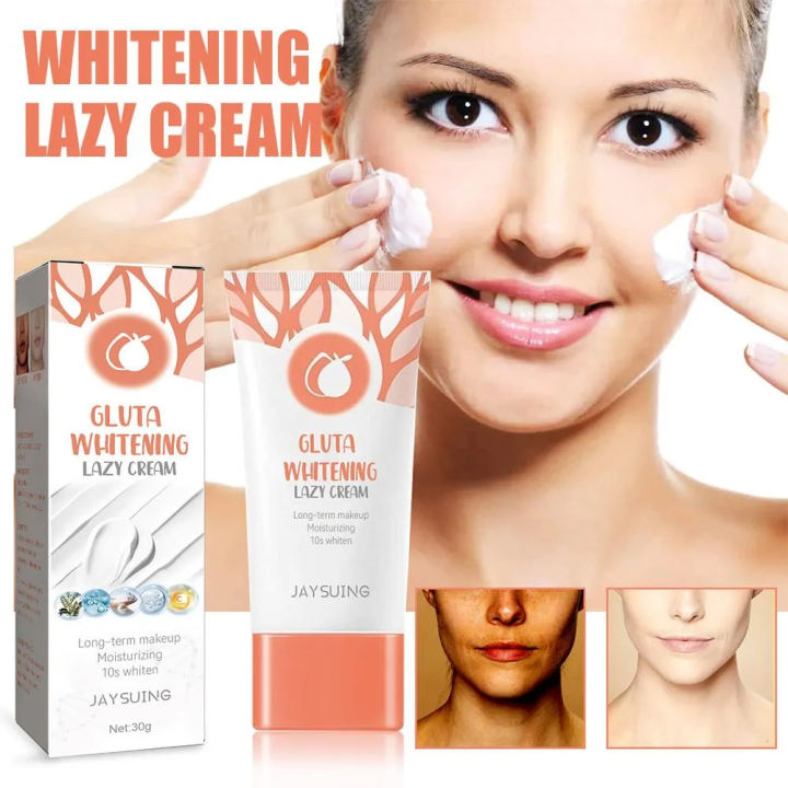 Jaysuing Gluta Whitening Lazy Cream Gluta Whitening Cream Facial Cream ...