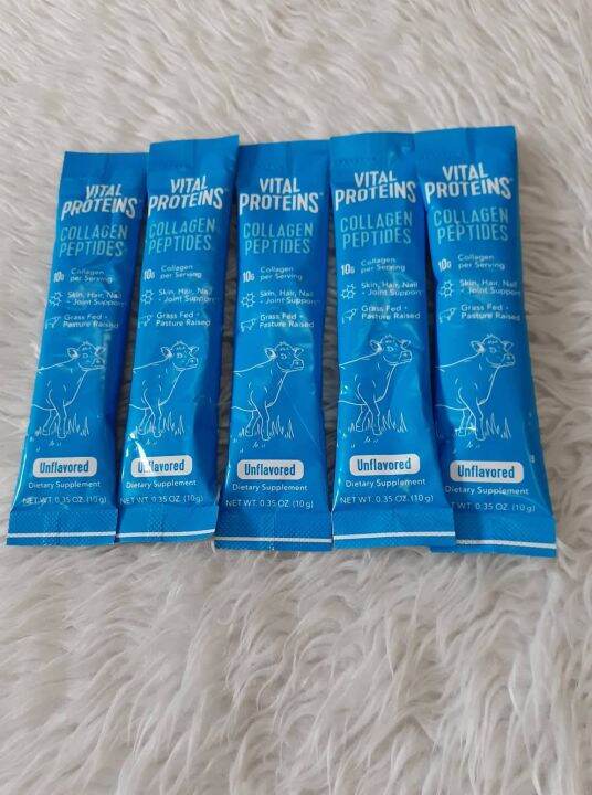 5 pcs Vital Proteins Collagen Peptides Powder (Type I, III), 10g ...