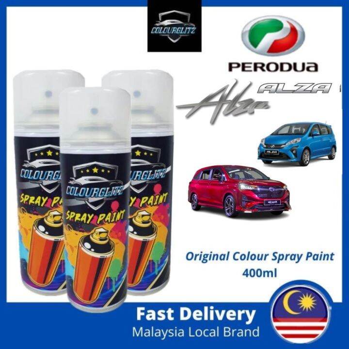 Perodua Alza - Colourglitz Original Colour Touch Up Spray Paint Aerosol ...