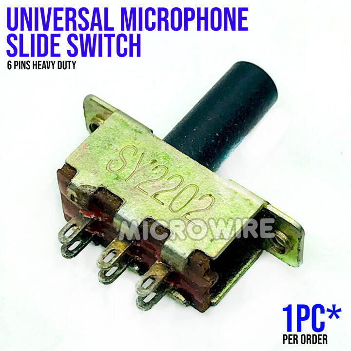 Universal Microphone Slide Switch 6 Pins Heavy Duty | Lazada PH
