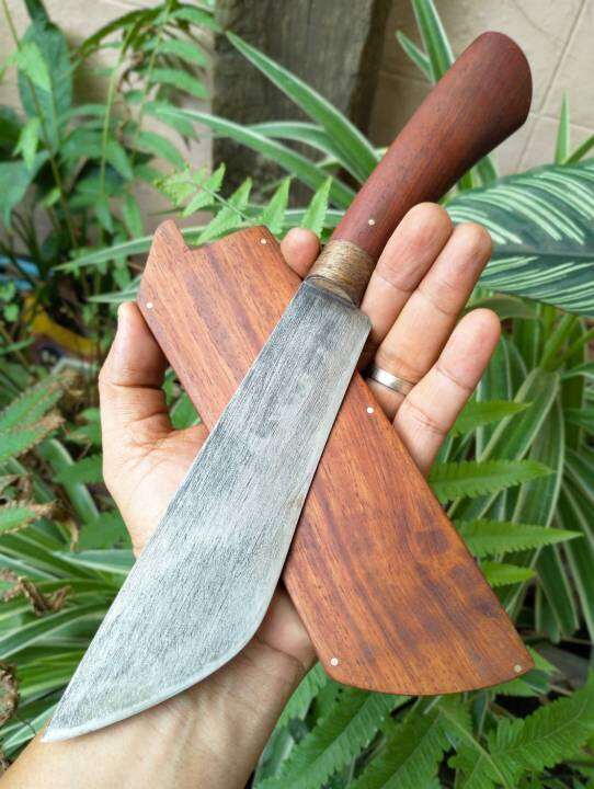 มีดเหน็บ อีเหน็บ (E-Nep) มีดพก มีดหมอ มีดเดินป่า มีดแคมป์ ใบ 6.4” SUP9 ตีร้อนชุบแข็ง ผิวไฟ ด้าม ...