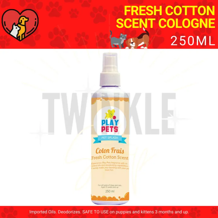 Playpets Cotton Fresh Scent Cologne for Dogs and Cats (250ml) | Lazada PH