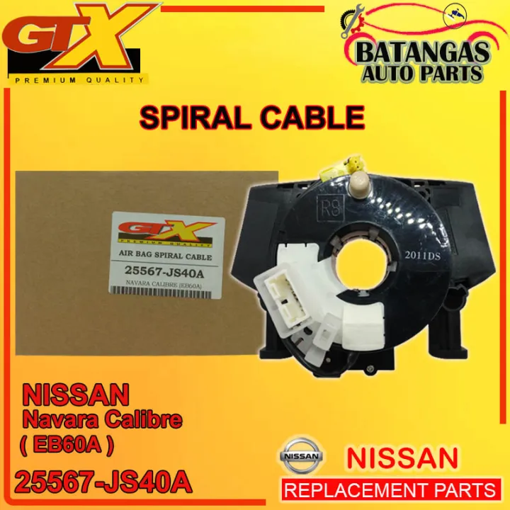 Spiral Cable for Nissan Navara Calibre (EB60A) GTX Part No.: 25567 ...