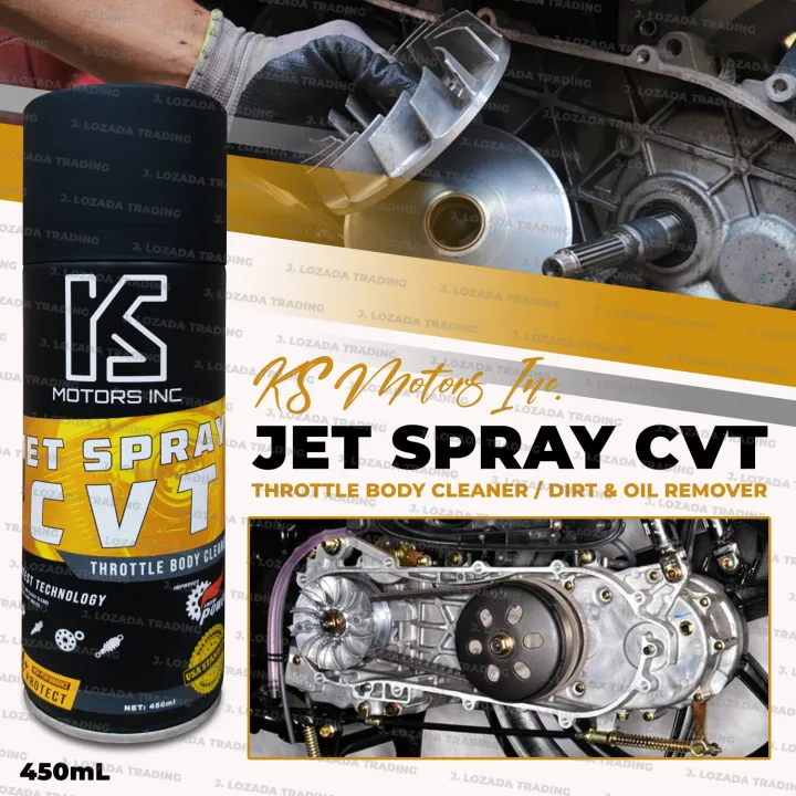 Jet Spray CVT Throttle Body Cleaner 450ml - Engine Degreaser Cleaner ...