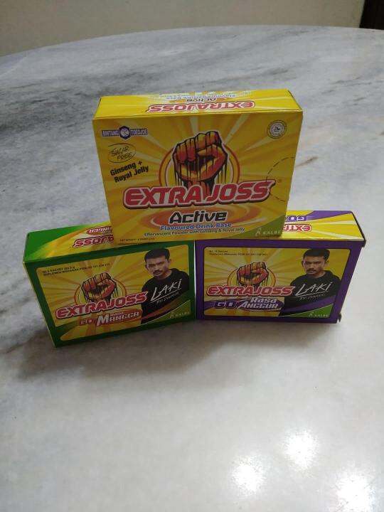 Extra Joss Rasa Original, Mangga & Anggur (3 Boxes = 18 Sachets) | Lazada