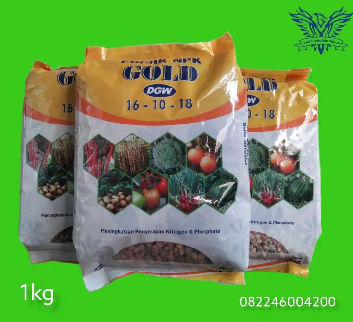 Pupuk DGW NPK Gold 16 10 18 Berat 1kg Kemasan Pabrik | Lazada Indonesia