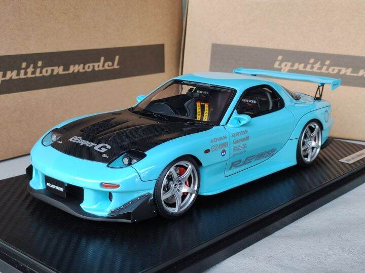 280366โมเดลรถRX7 1/18 โมเดลรถ ignition model RX7 RE Amemiya Light Blue ...