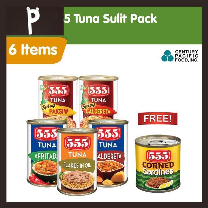 Parnella 555 Tuna Sulit Pack 555 Corned Sardines 100g | Lazada PH