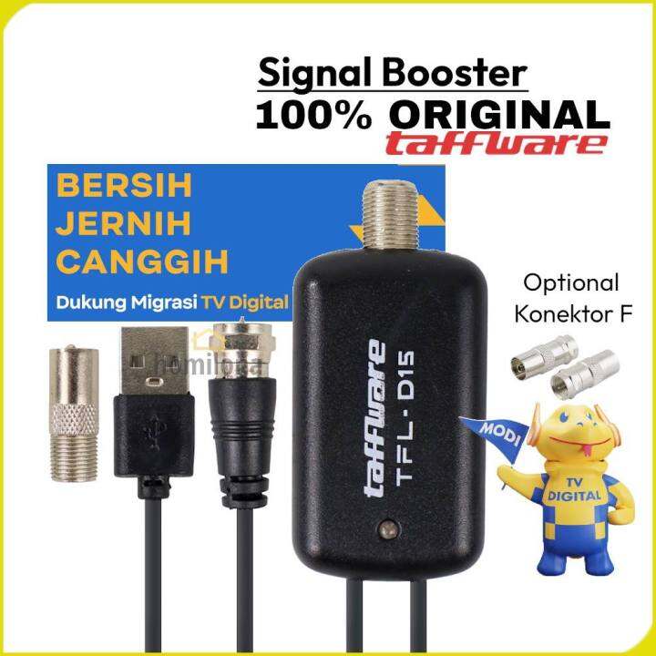 Penguat Sinyal Antena TV Digital Signal Booster Amplifier Boster HD DVB ...