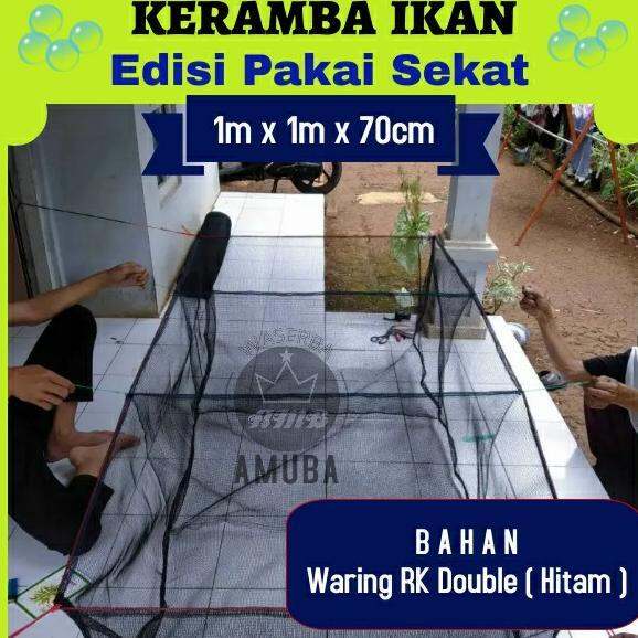 Jaring Keramba Ikan Hapa 2 Ruang Ukuran 1M X 1M X 70 Cm | Lazada Indonesia