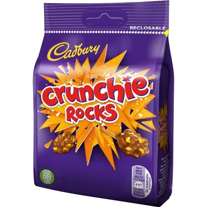 Cadbury Crunchie Rocks Pouch 110g | Lazada PH