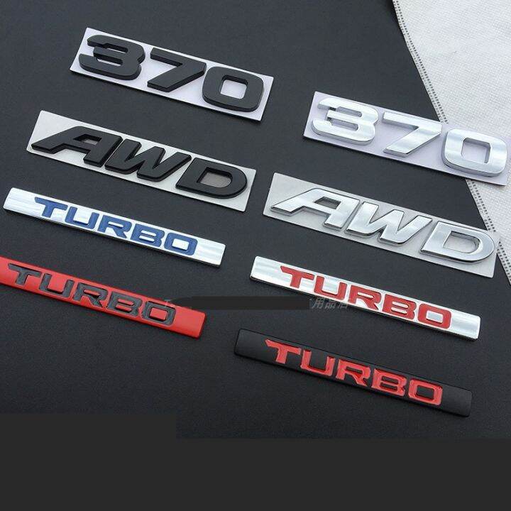 370 TURBO logo AWD emblem for HONDA AVANCIER Rear trunk badge Door side ...