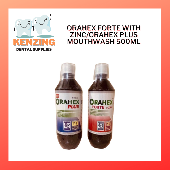 ORAHEX FORTE WITH Zinc/Orahex Plus Mouthwash 500ML | Lazada PH