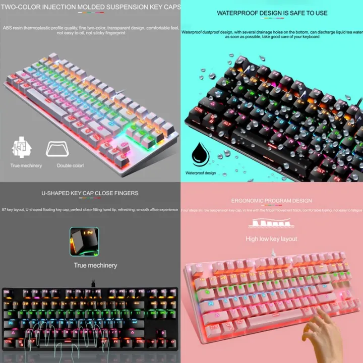 keyboard CODK880 K550 K28 K990 Mechanical Hotswappable Keyboard 87 104 61 Key Computer Wired ...