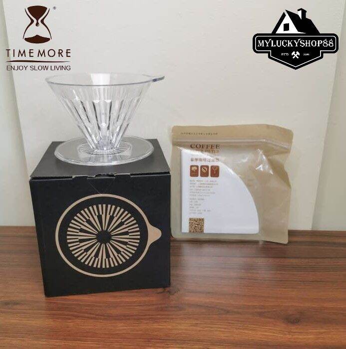 Timemore Dripper Acrylic 02 Free Filter - V60 Crystal Eye | Lazada ...