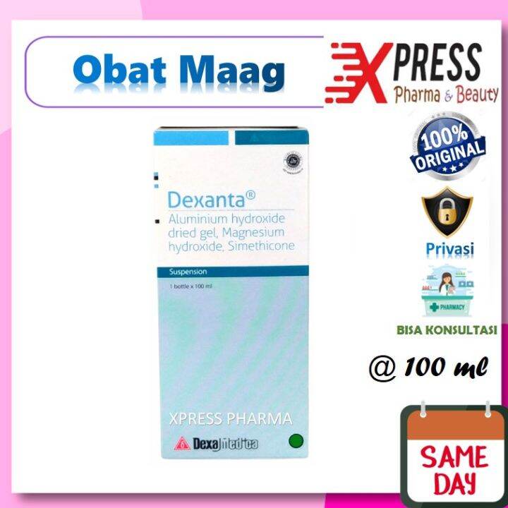 ⚡XPRESS⚡ DEXANTA SIRUP Obat Maag Syrup Cair Deksanta 100 ml | Lazada ...