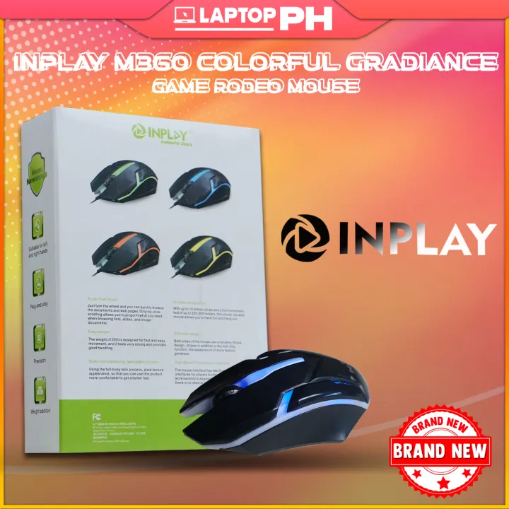 Inplay M360 Colorful Gradiance Game Rodeo Mouse | Super fast control ...