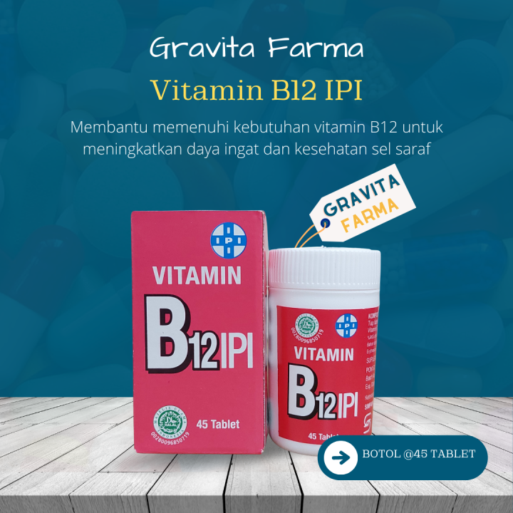 Vitamin B12 IPI isi 45 tablet | Lazada Indonesia