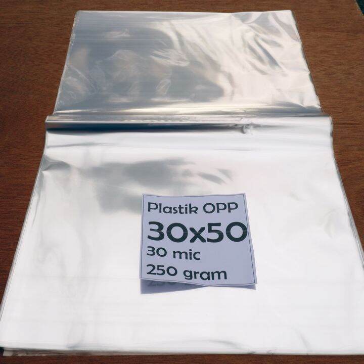 Plastik OPP 30x50 cm 30 mic 250 gram tanpa lem | Lazada Indonesia