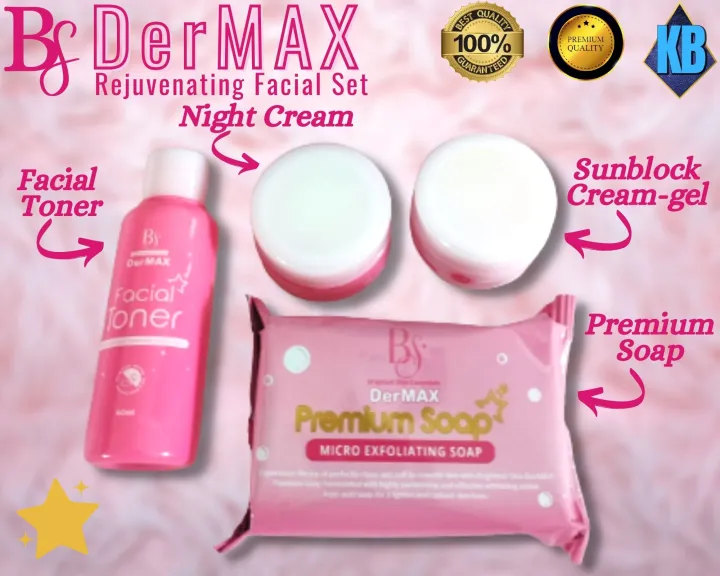 KB - ORIGINAL BRIGHTEST SKIN ESSENTIALS DERMAX REJUVENATING FACIAL SET ...