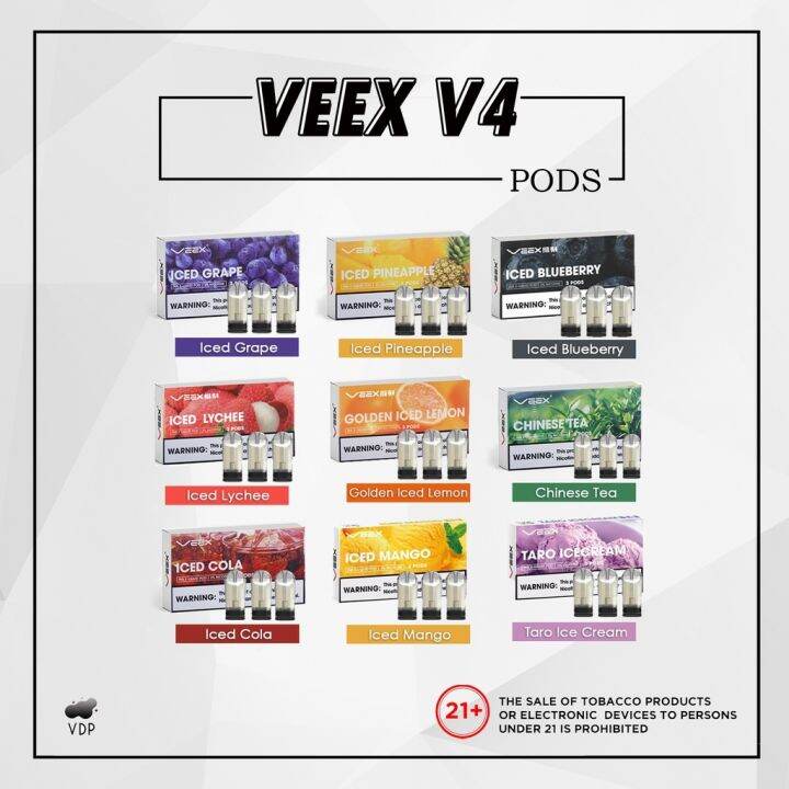 Veex V4 Compatible with Relx Infinity Pods Better Alternative | Lazada PH