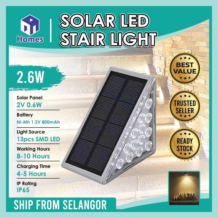 Solar Step light Solar Stair Case Light LED Outdoor Waterproof Fence ...