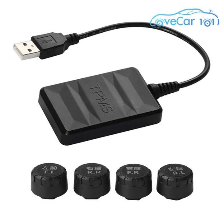 TY06N USB Android TPMS เซ็นเซอร์ภายนอกยางรถยนต์ระบบตรวจสอบความดัน | Lazada.co.th