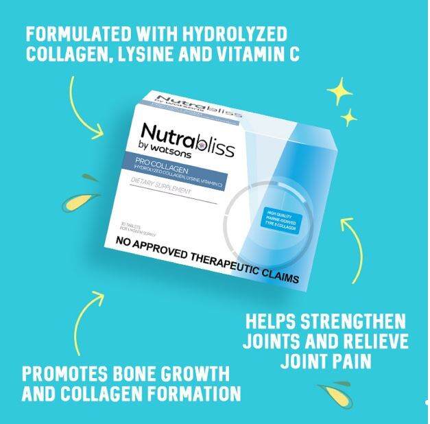 NUTRABLISS by WATSONS Pro Collagen 30 Tablets | Lazada PH
