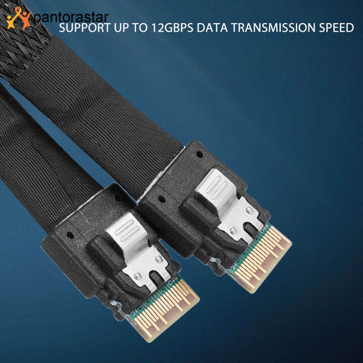 [pantorastar] Slim SAS Cable Up To 12GBPS Tinplated Copper Flexible ...