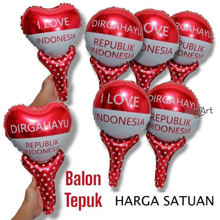 Balon PENTUNGAN Foil HUT RI - Balon Tepuk Pentungan Dirgahayu Indonesia ...