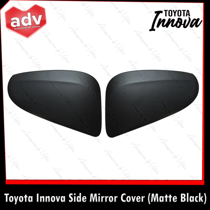Toyota Innova 2021 Side Mirror Cover (Matte Black) | Lazada PH
