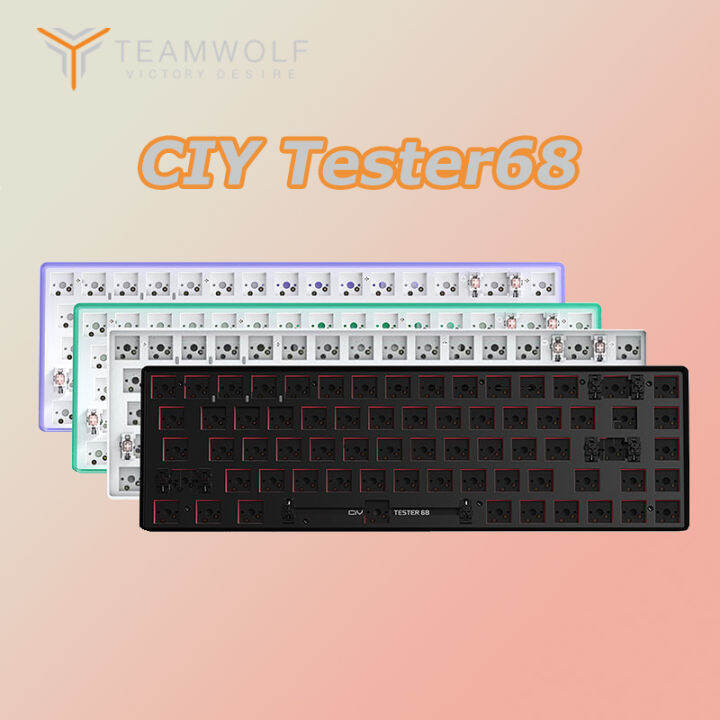 CIY Tester68 GK68 65% Layout 2.4G/Bluetooth Wireless Mechanical ...
