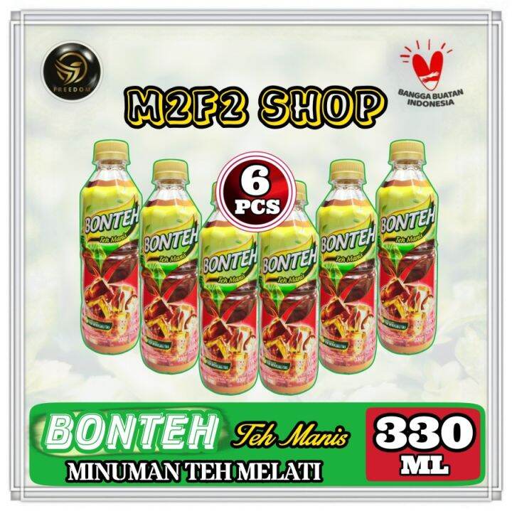 BONTEH Original Rasa Teh Melati Botol Pet - 330 ml (Kemasan 6 Pcs ...