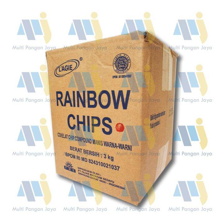 Coklat Chips warna / LAGIE Choco Chips Rainbow Warna Warni 3 Kg ...