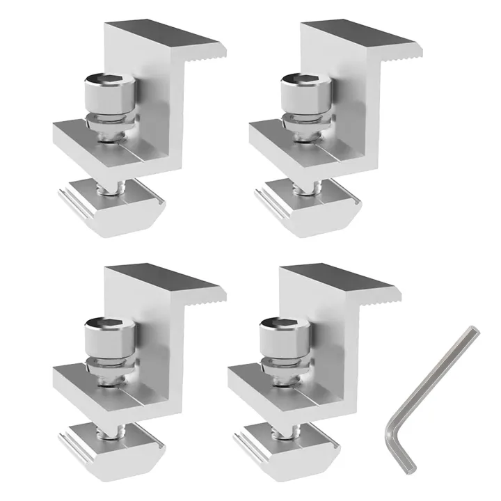 5pcs/set Aluminum Alloy Z Type Attachment Adjustable End Clamp Durable ...